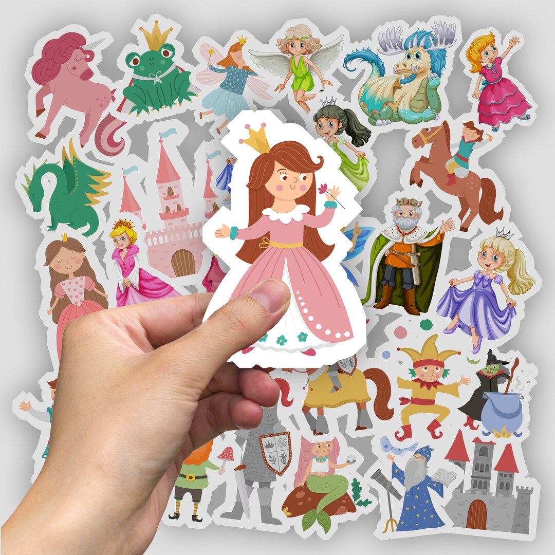 30pc Princess Cute Stickers Kids Vinyls School Decals Sticker Bomb Kids ...