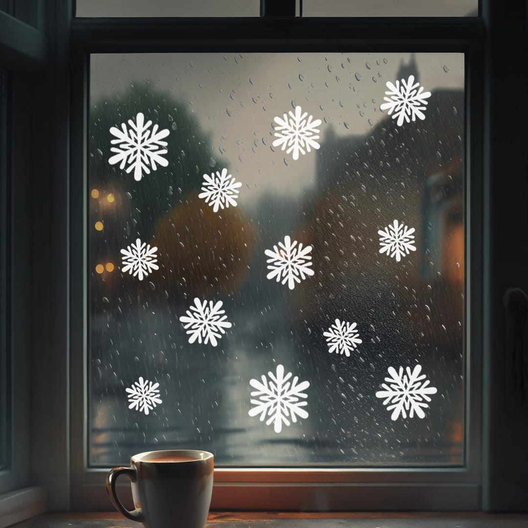 Snowflake Removeable Window Stickers up to 80 per Pack, Snowflakes ...