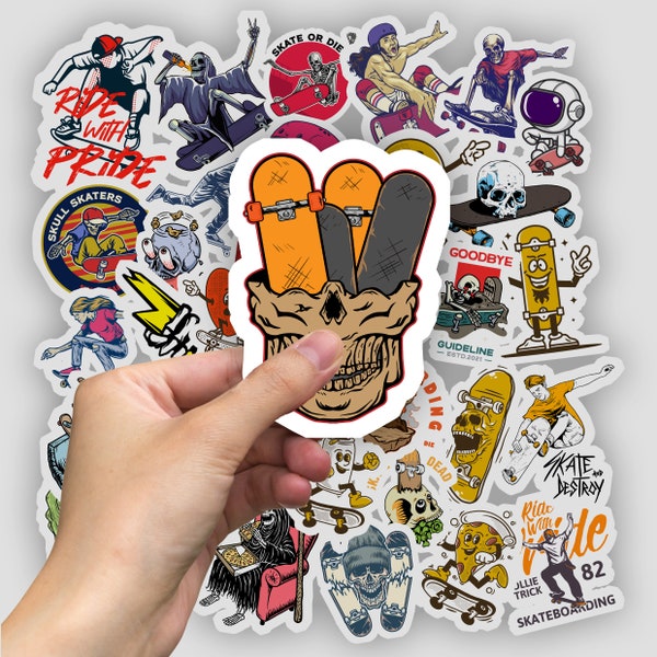 Skateboard Sticker - Etsy Australia