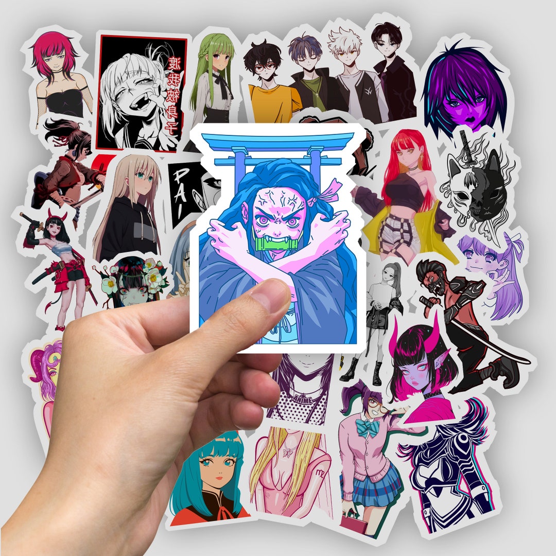 50pc Anime Stickers One Piece Vinyl Cute Decals | Sticker Bomb | Street ...