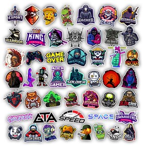 50Pc Gaming Stickers Gamer Vinyl Cute Decals Sticker Bomb GTA 6 ...