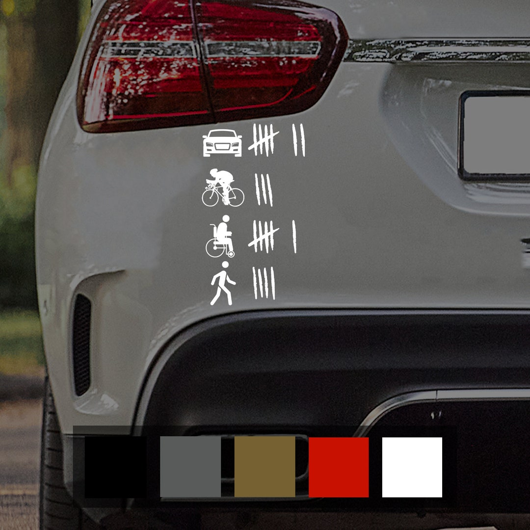 Car Funny Tally Car Decal Window & Bumper Car Sticker Van Decal ...