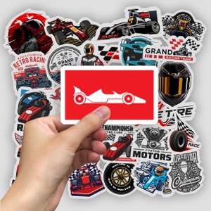 50pc Formula One Stickers F1 Vinyls Cute Cyclist Decals | Sticker Bomb ...