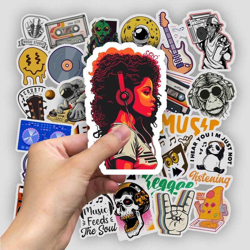 Music Sticker - Etsy