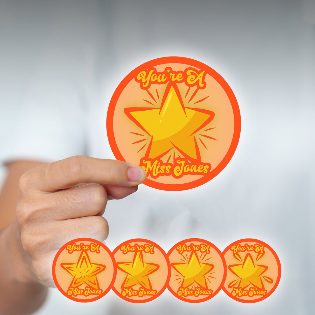 Personalised Teacher Stickers Award Stickers for Children School ...