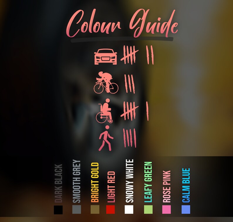 Car Funny Tally Car Decal Window & Bumper Car Sticker Van Decal ...