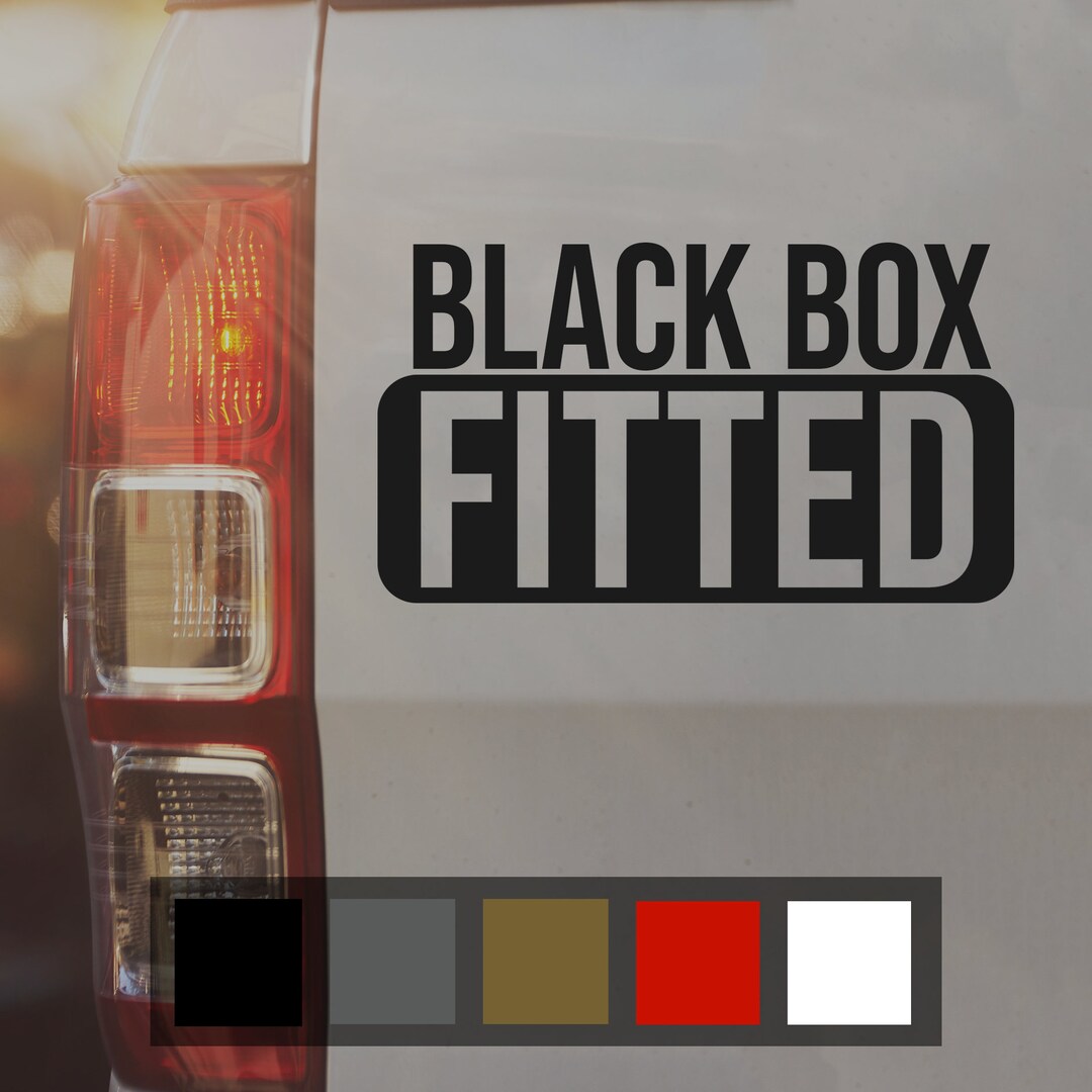 Car Black Box Car Decal Window & Bumper Car Sticker Van Decal Campervan ...