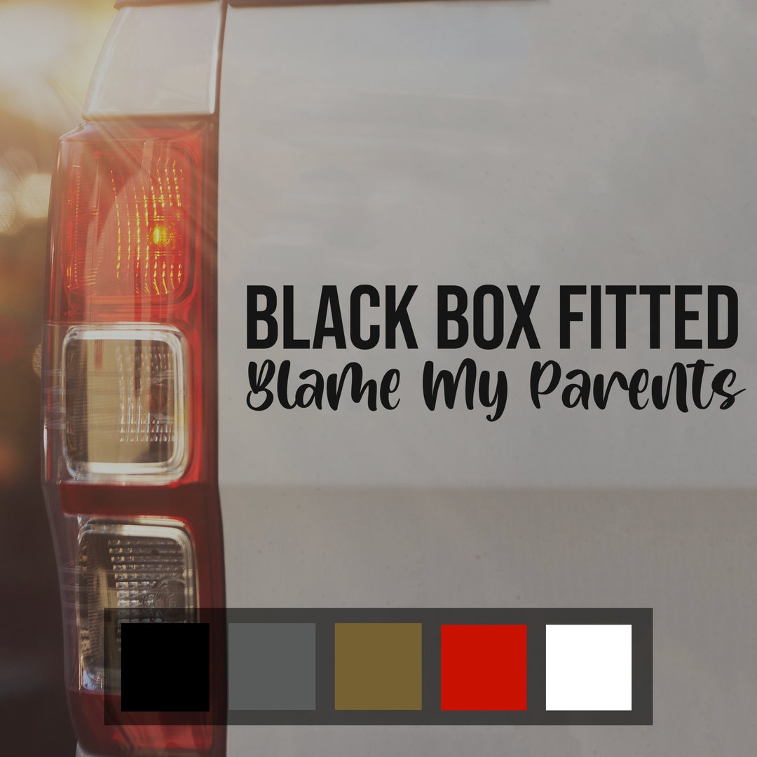 Car Black Box Car Decal Window & Bumper Car Sticker Van Decal Campervan ...