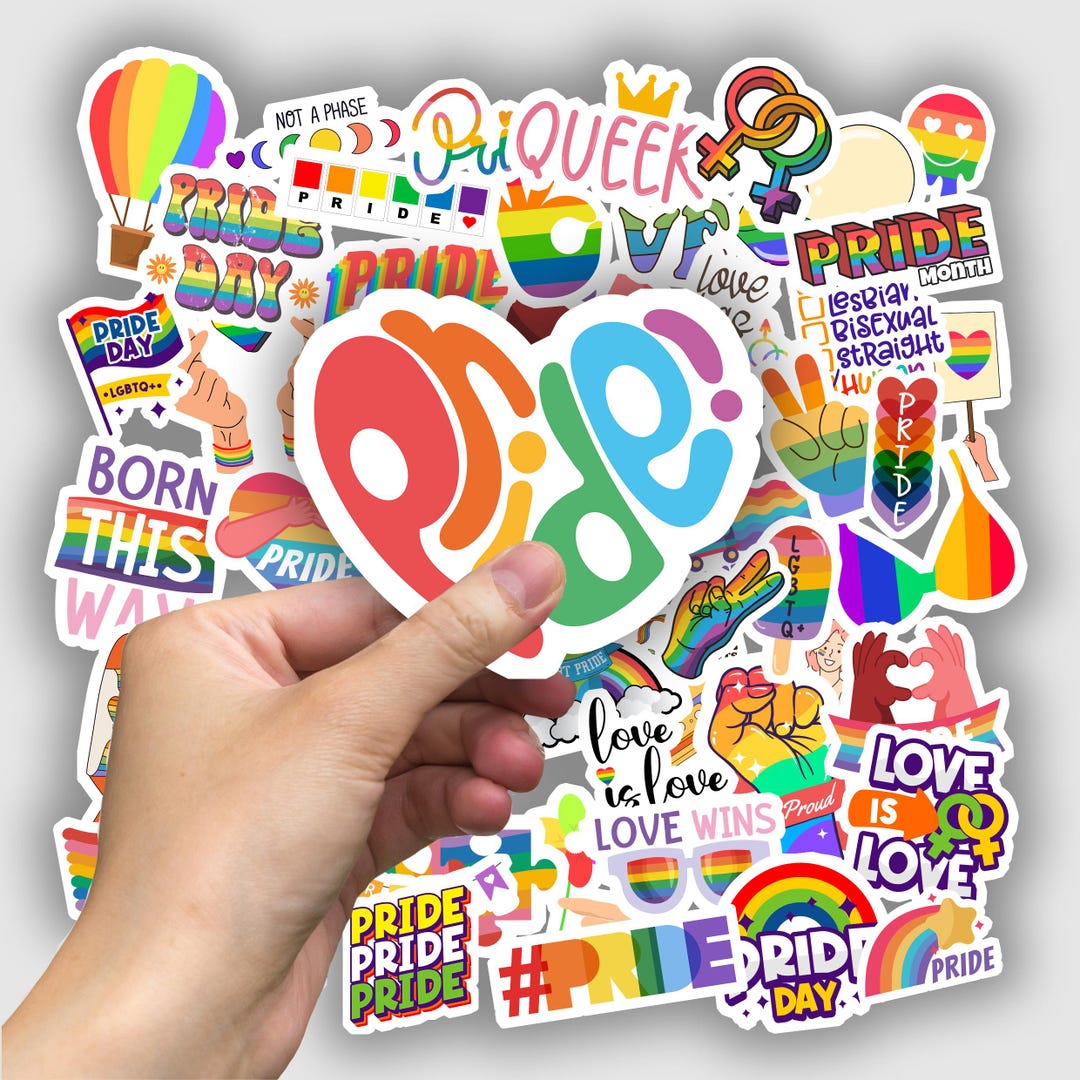 50pc LGBTQ Stickers Gay Vinyls Trans Decals | Sticker Bomb ...