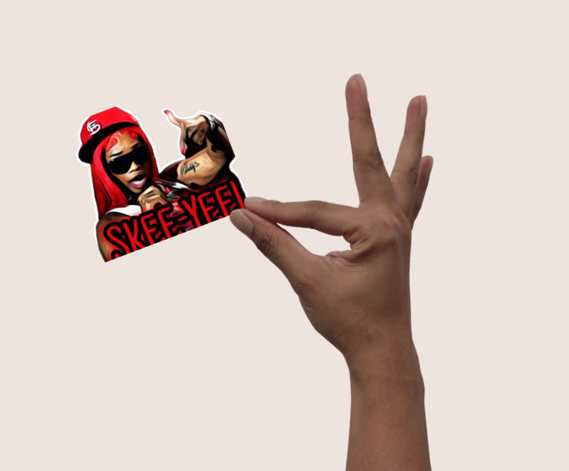 Sexyy Red Vinyl Sticker, Skee-yee, Rapper, Female Artist - Etsy