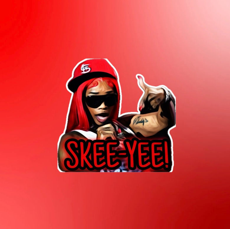 Sexyy Red Vinyl Sticker, Skee-yee, Rapper, Female Artist - Etsy