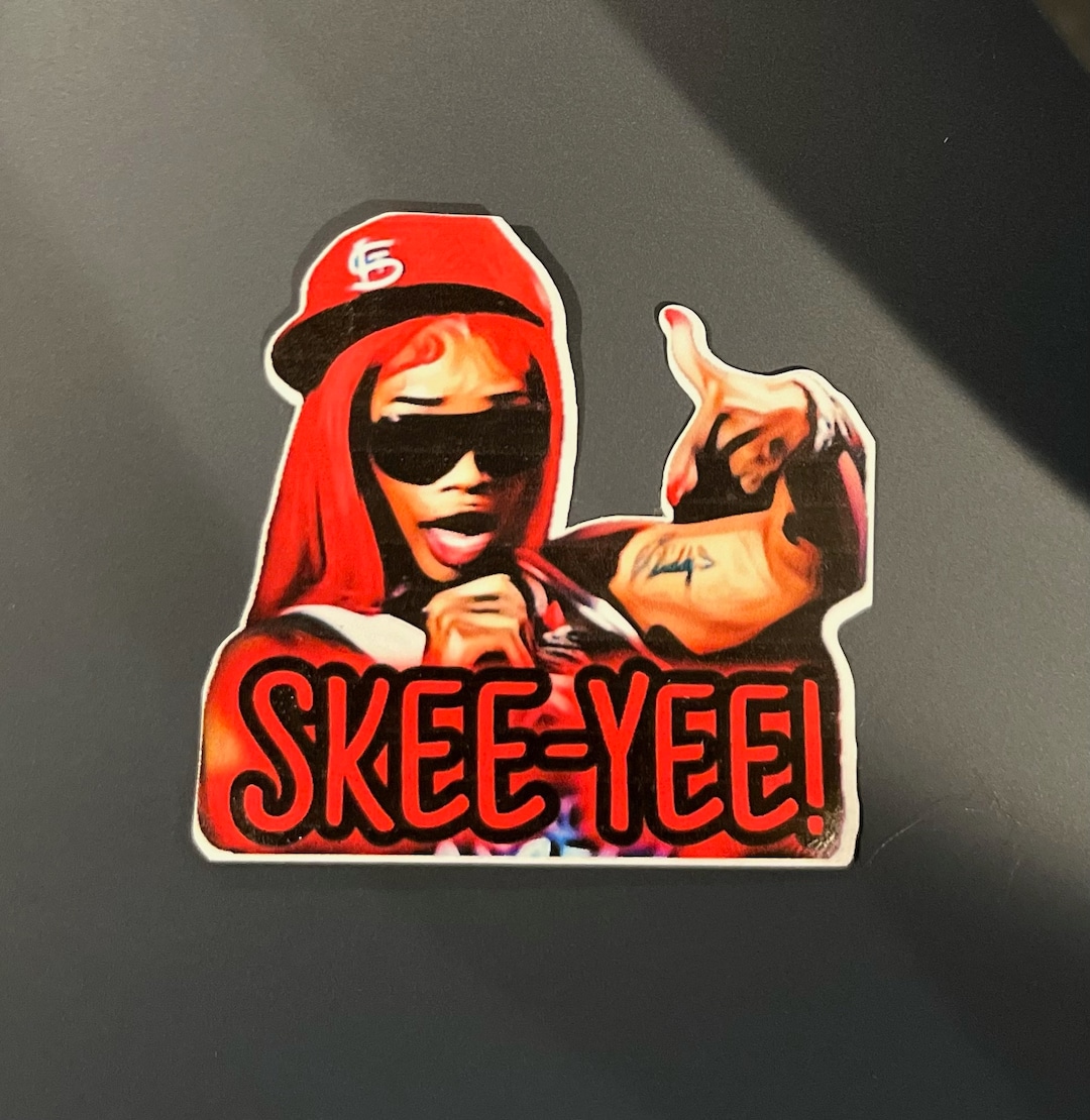 Sexyy Red Vinyl Sticker Skee Yee Rapper Female Artist Etsy