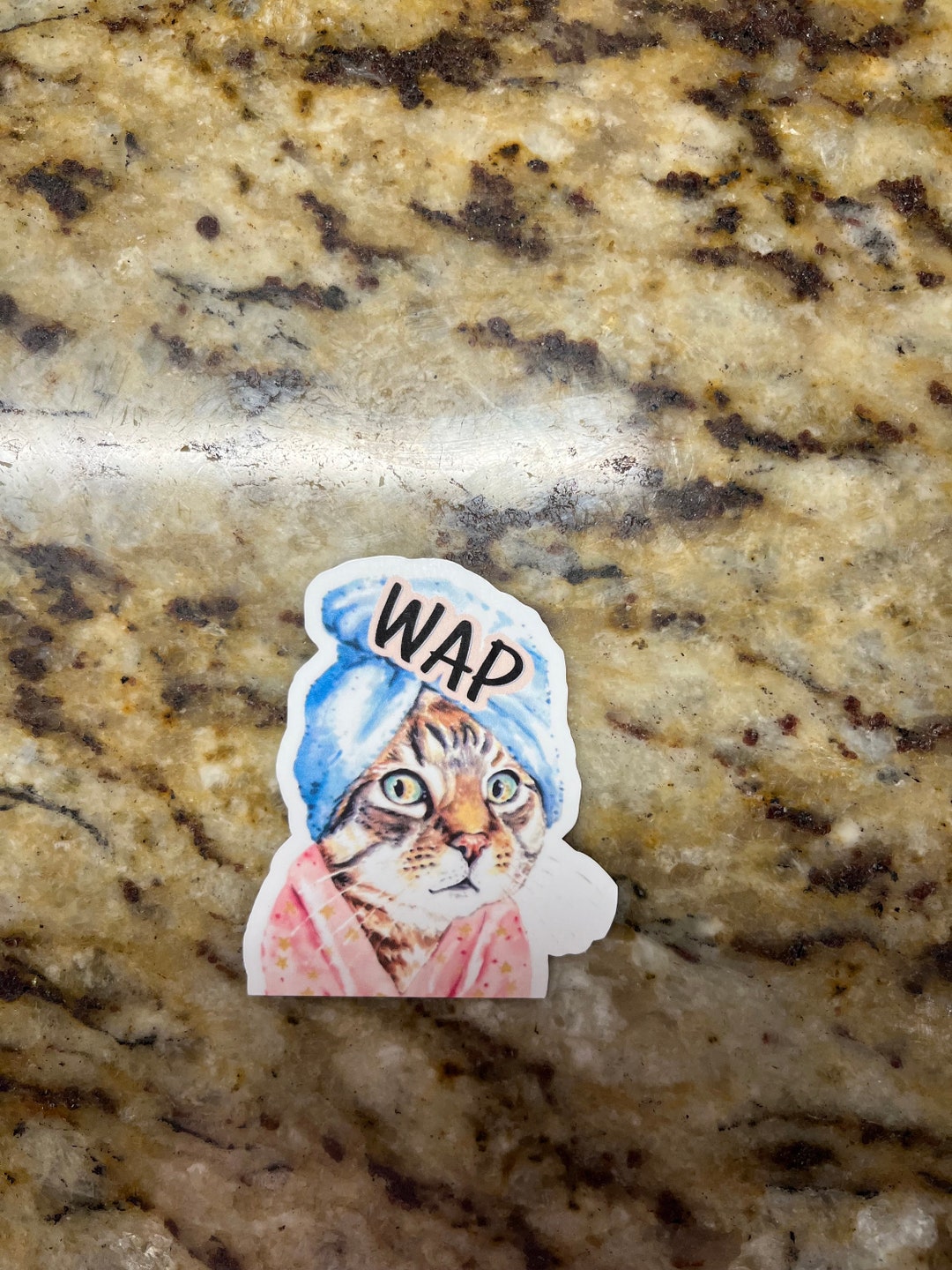 WAP, Cat Vinyl Sticker, Cardi B, Female Artist - Etsy