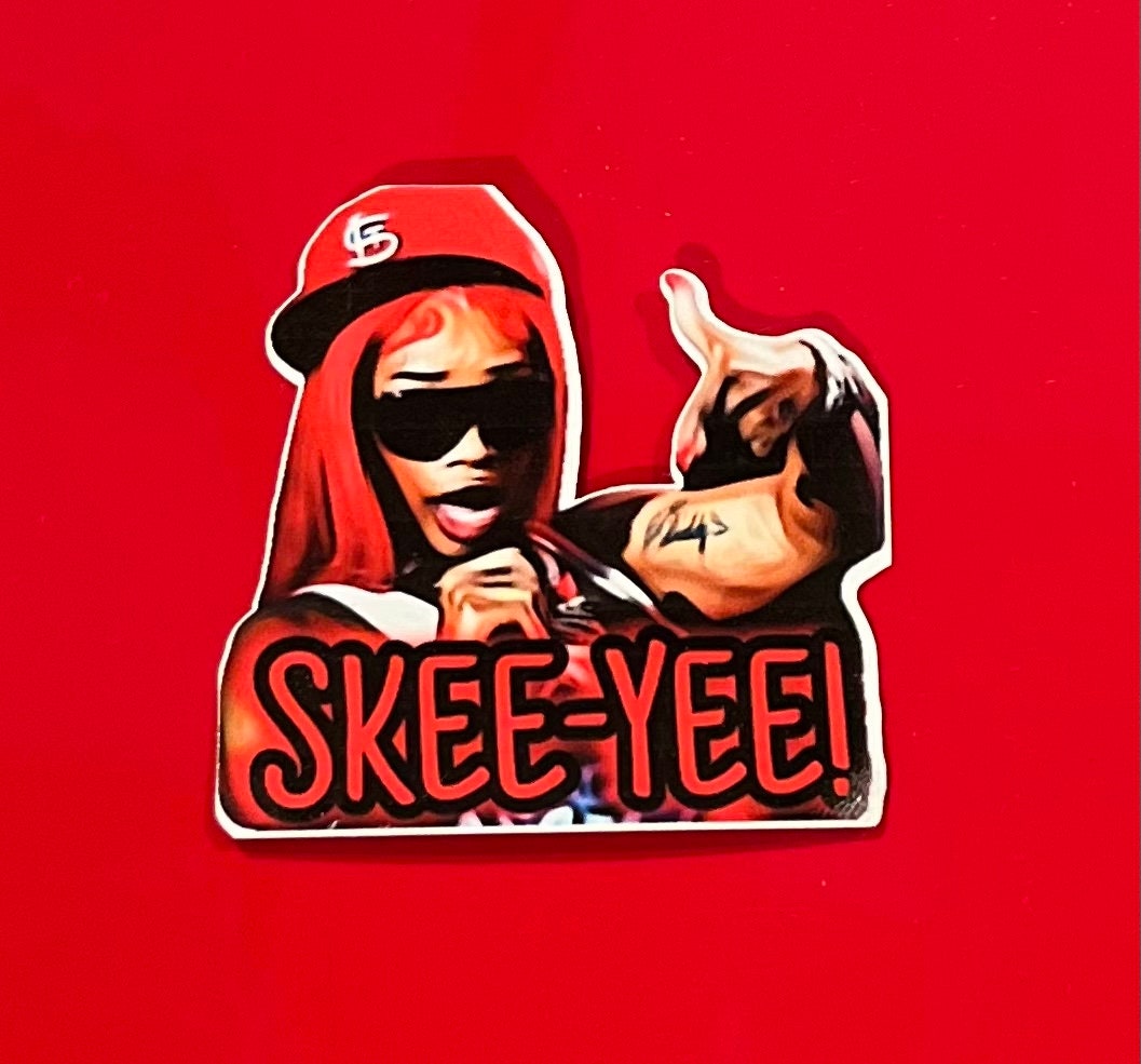 Sexyy Red Vinyl Sticker, Skee-yee, Rapper, Female Artist - Etsy
