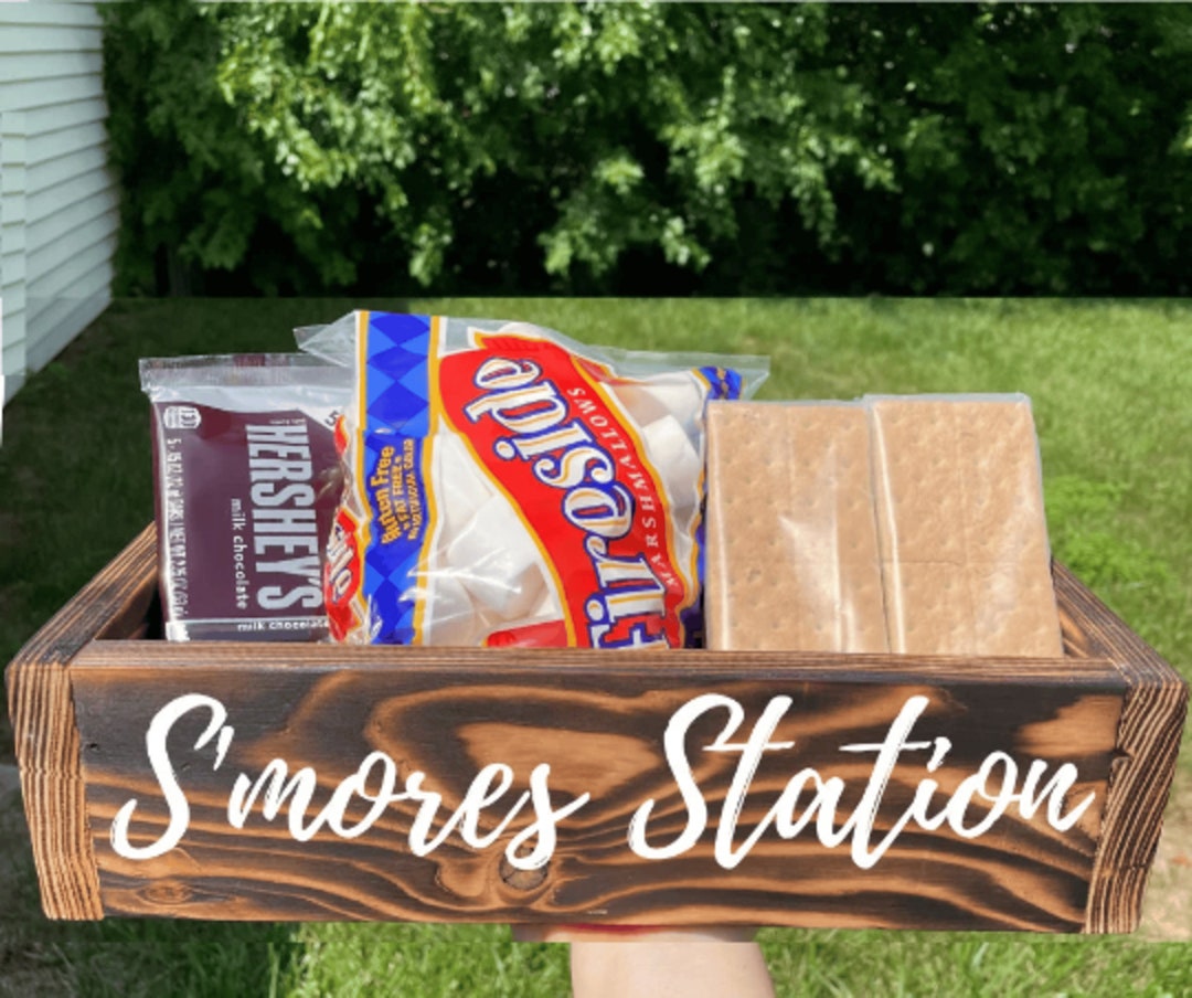 S'mores Station, S'mores Bonfire Caddy Farmhouse Holder, Smores ...