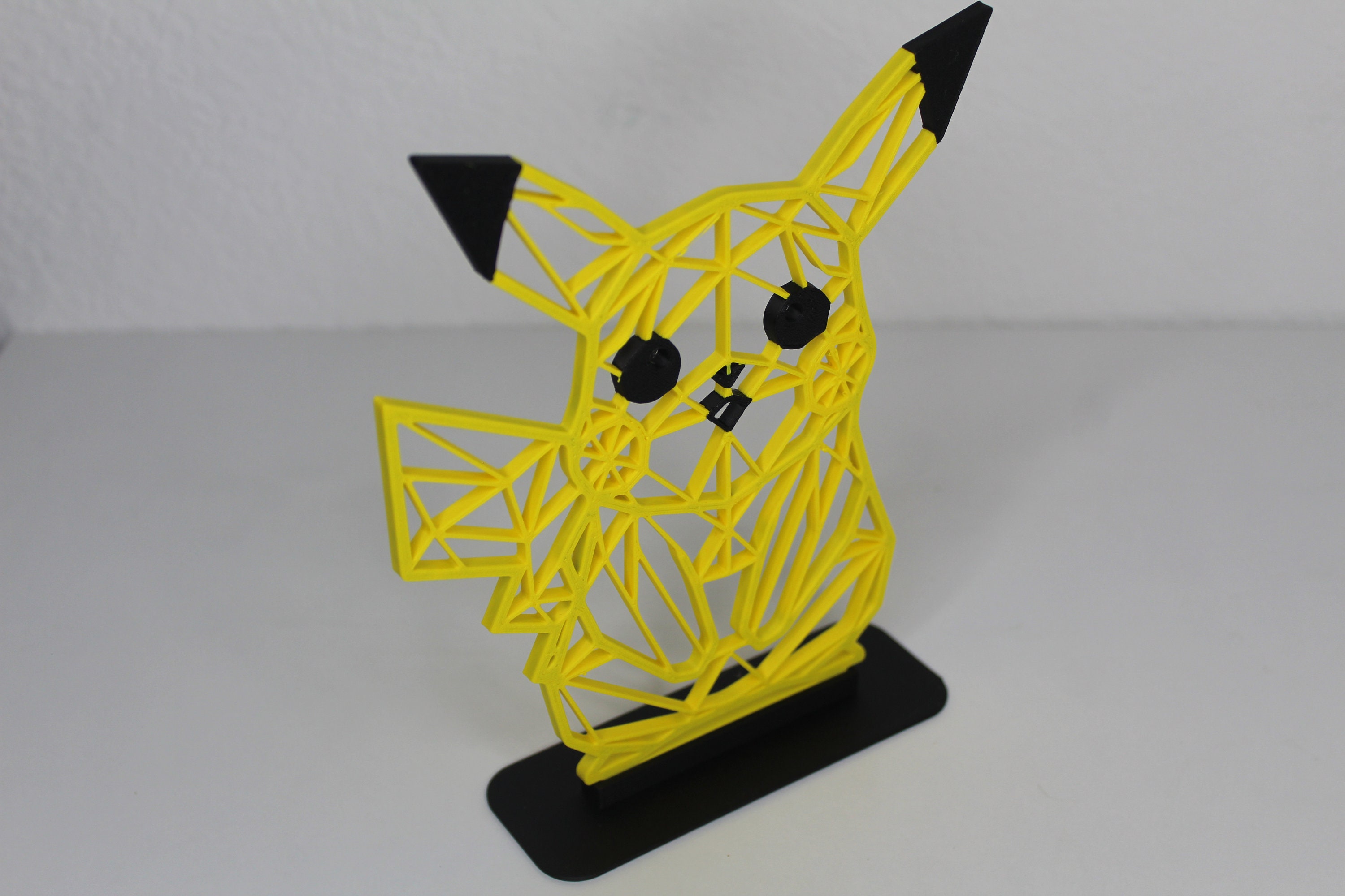 Pikachu Line Art Figure & Stand - Etsy