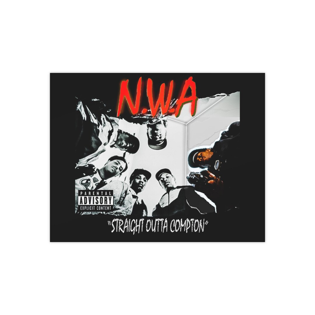 NWA Poster Ez E Dr. Dre Ice Cube MC Ren DJ Yella 80s 90s West Coast ...