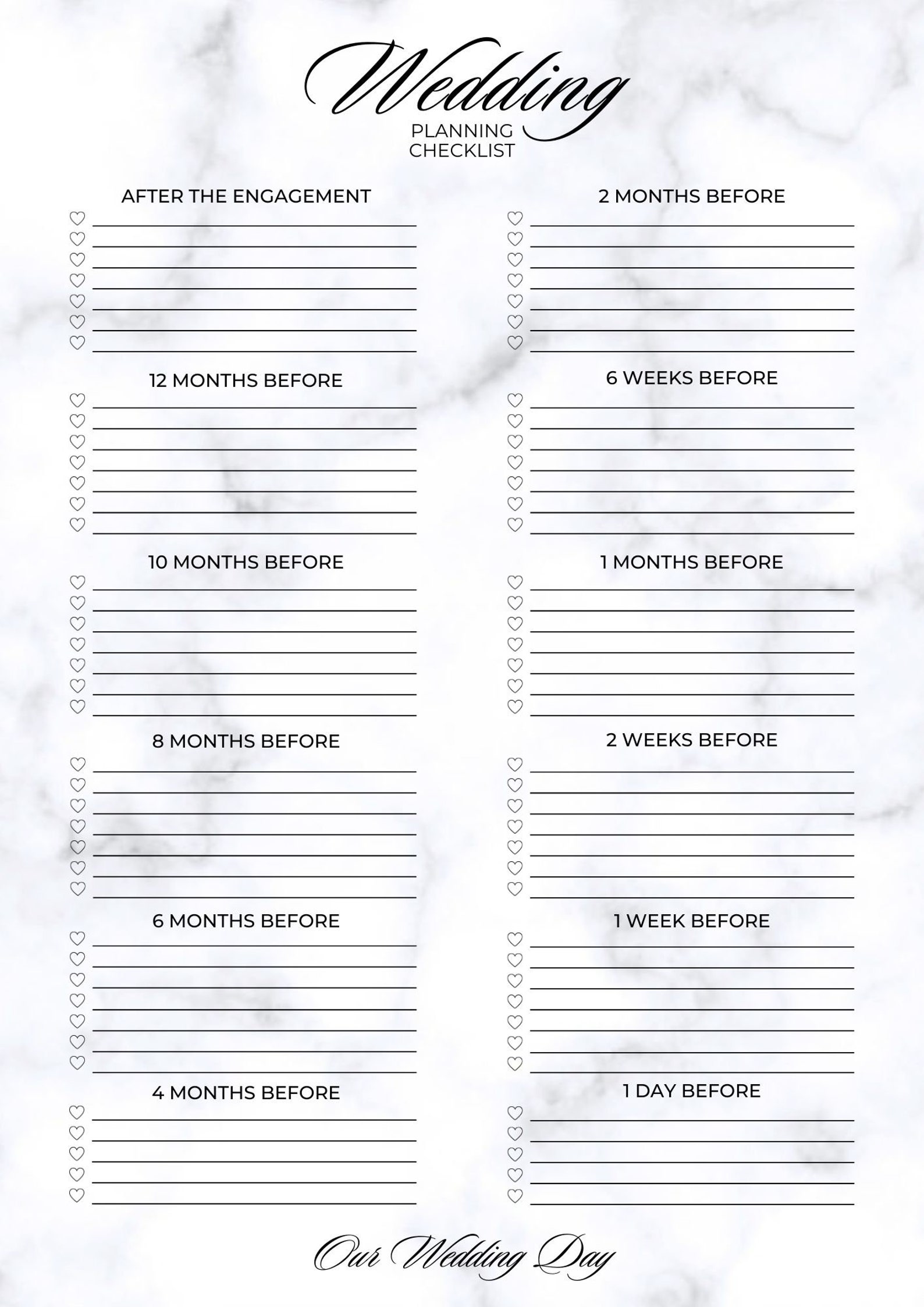 Wedding Planner Printable | Printable Wedding Planner Pages | Wedding ...