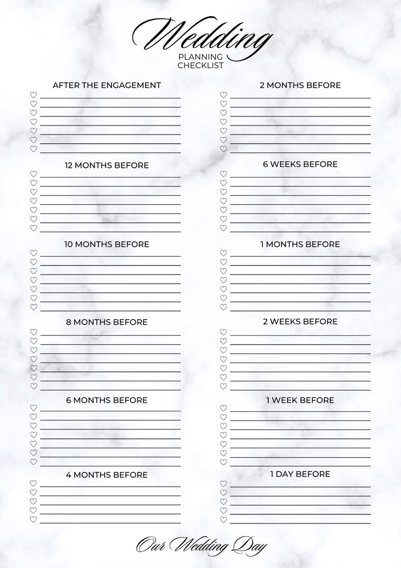 Wedding Planner Printable | Printable Wedding Planner Pages | Wedding ...