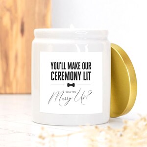 Officiant Proposal Gift Box Wedding Officiant Gift Funny Candle Will ...
