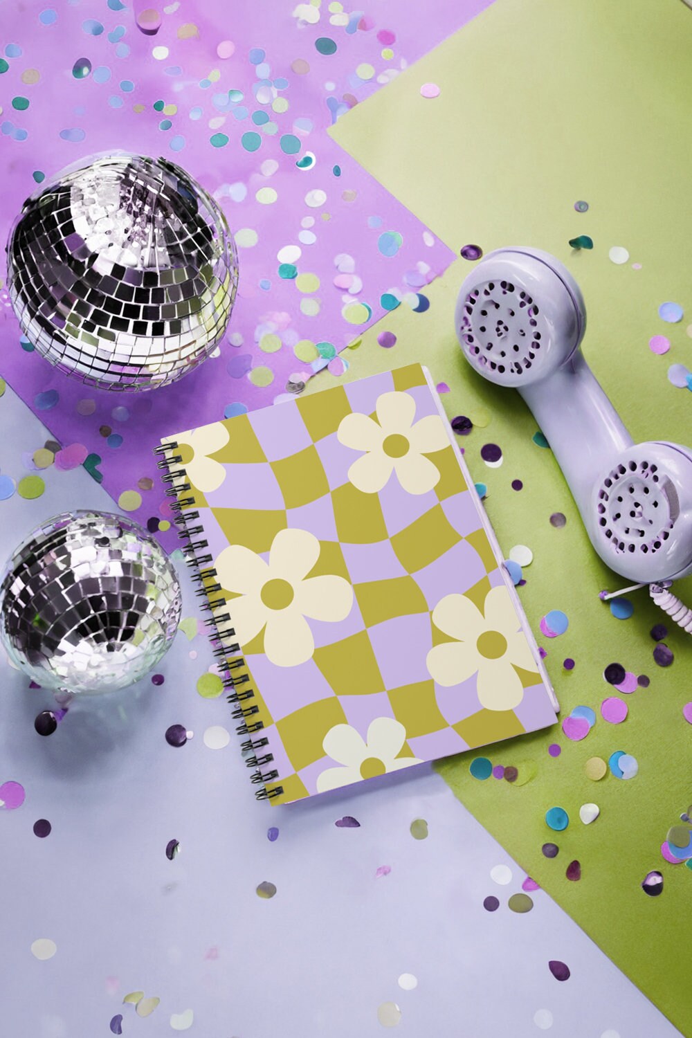 Personalized Retro Wavy Notebook Quirky Humor Vintage Diary Customized ...