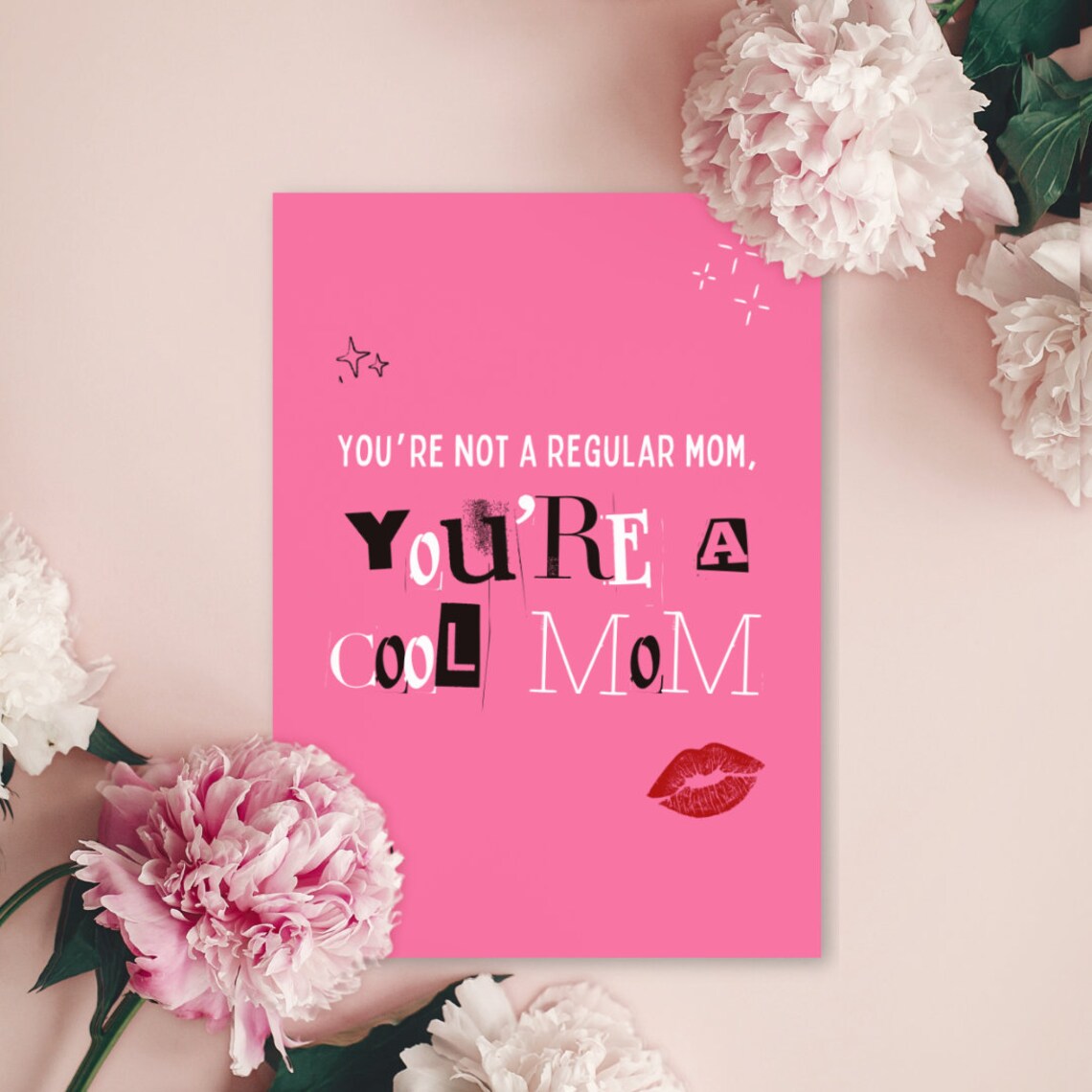 Cool Mom Mothers Day Card Birthday Not Regular Mom Cool Mom Card ...