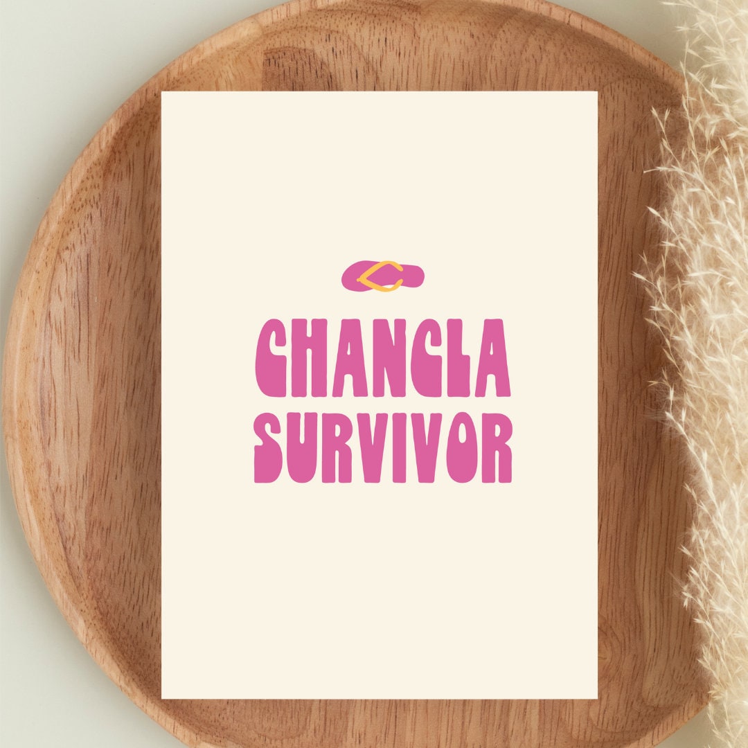 Chancla Survivor Card Hilarious Spanish Mothers Day Card Grandma Funny ...