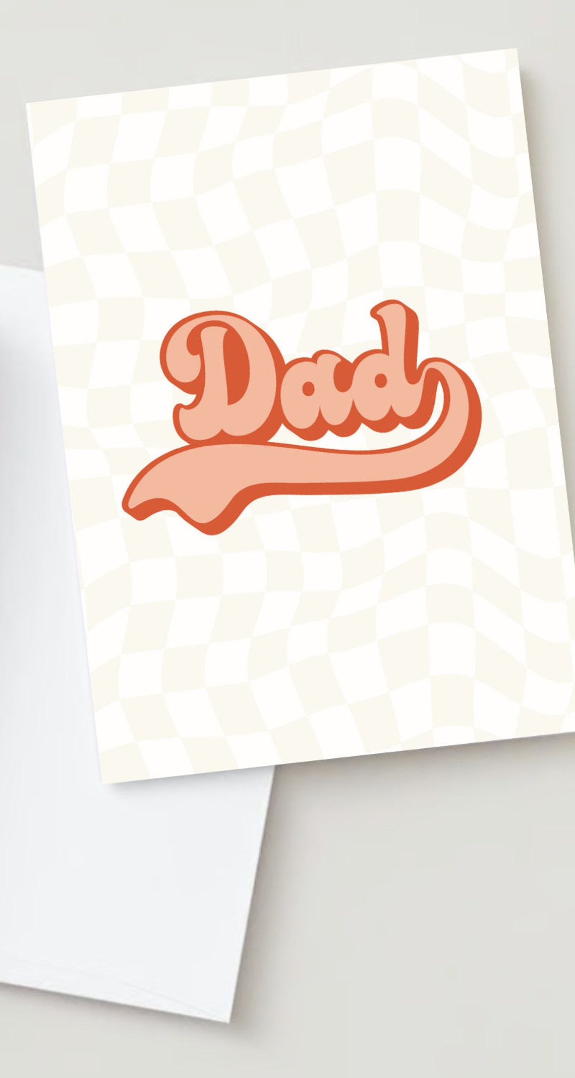 Fathers Day Card Dad Birthday Greeting Card Retro 70s Birthday Card ...