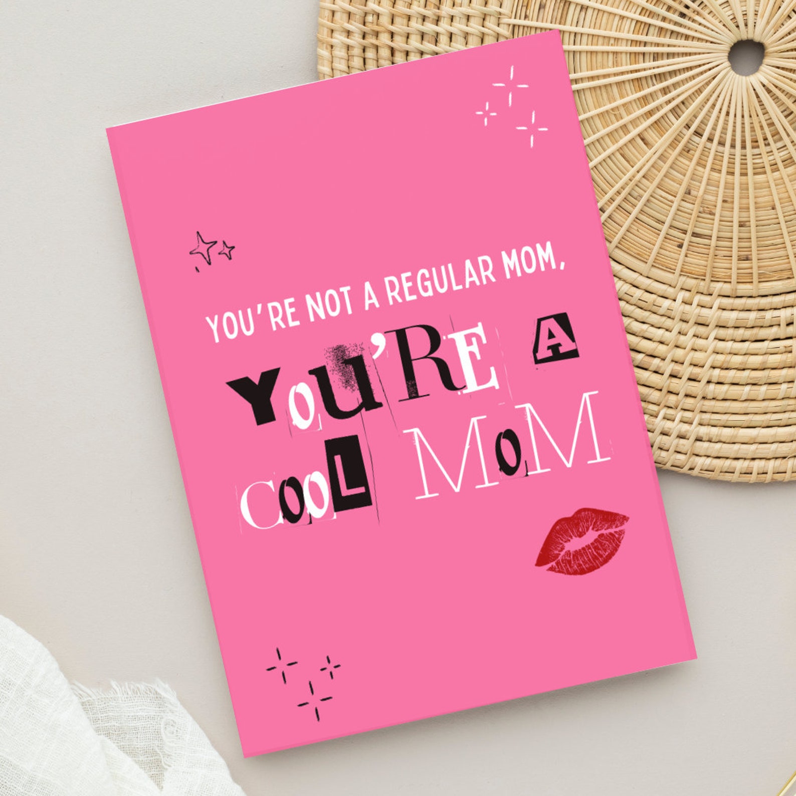 Cool Mom Mothers Day Card Birthday Not Regular Mom Cool Mom Card ...