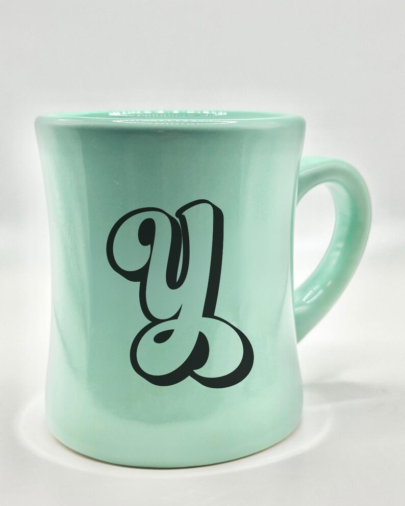 Custom Letter Mug Restaurant Coffee Cup Personalized Letter Mug Gift ...