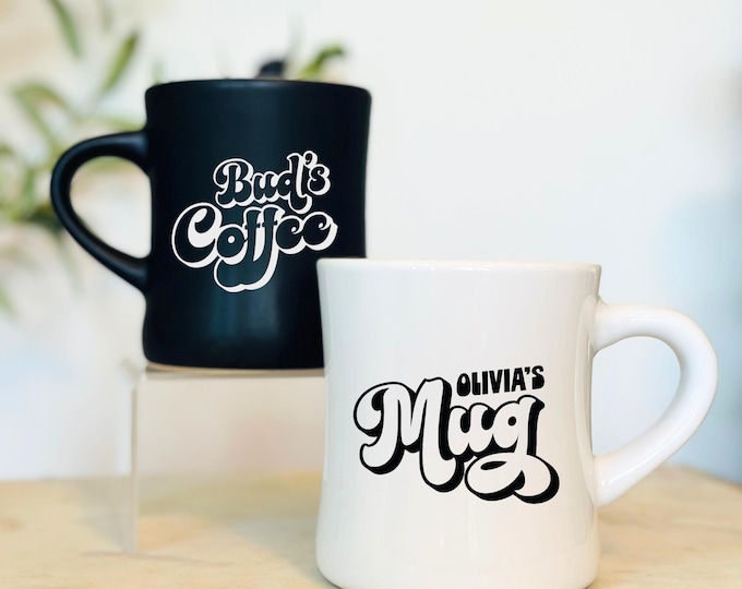 BUFFALO COFFEE MUGS, Vintage Green Stripe Coffee Mugs,restaurant Ware ...