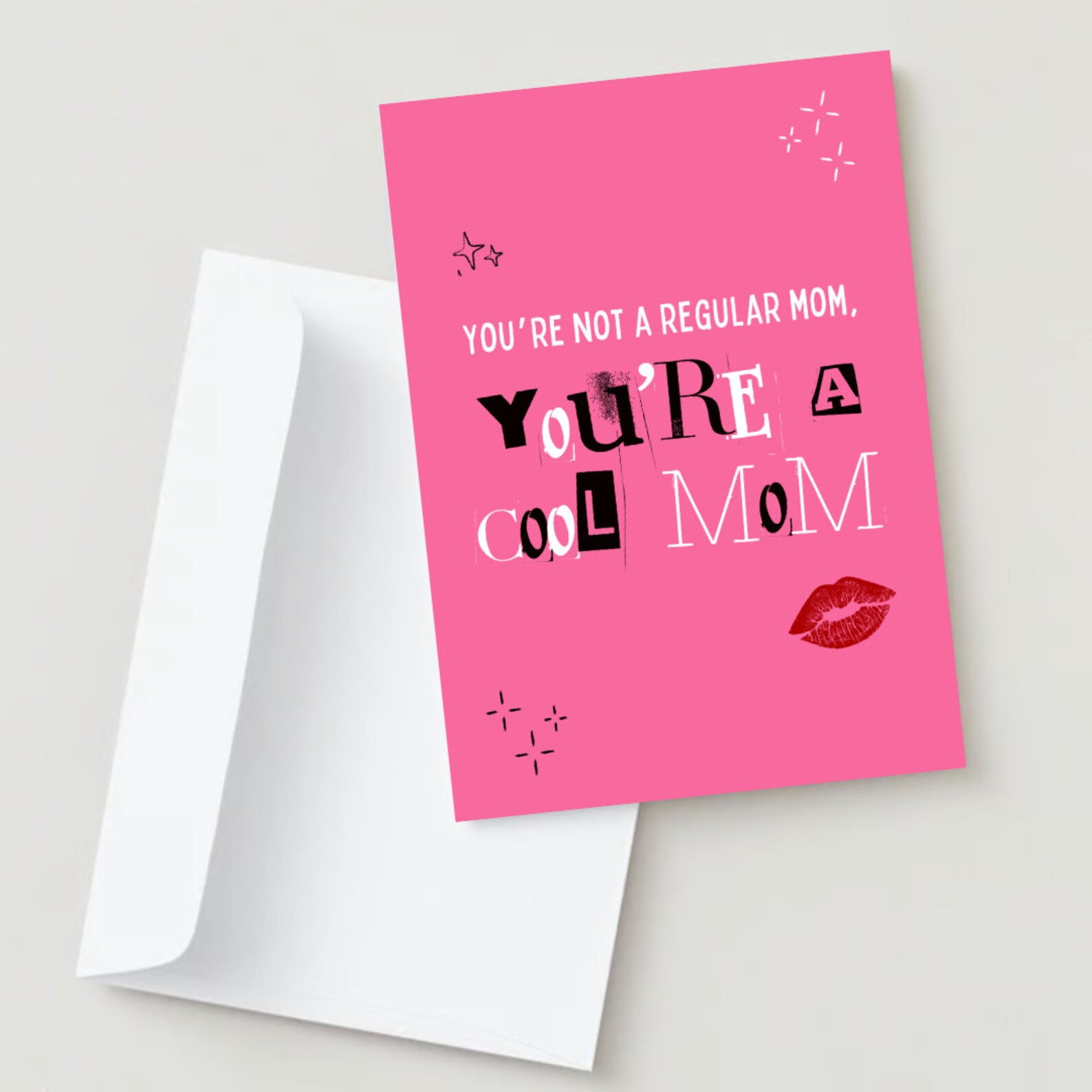 Cool Mom Mothers Day Card Birthday Not Regular Mom Cool Mom Card ...