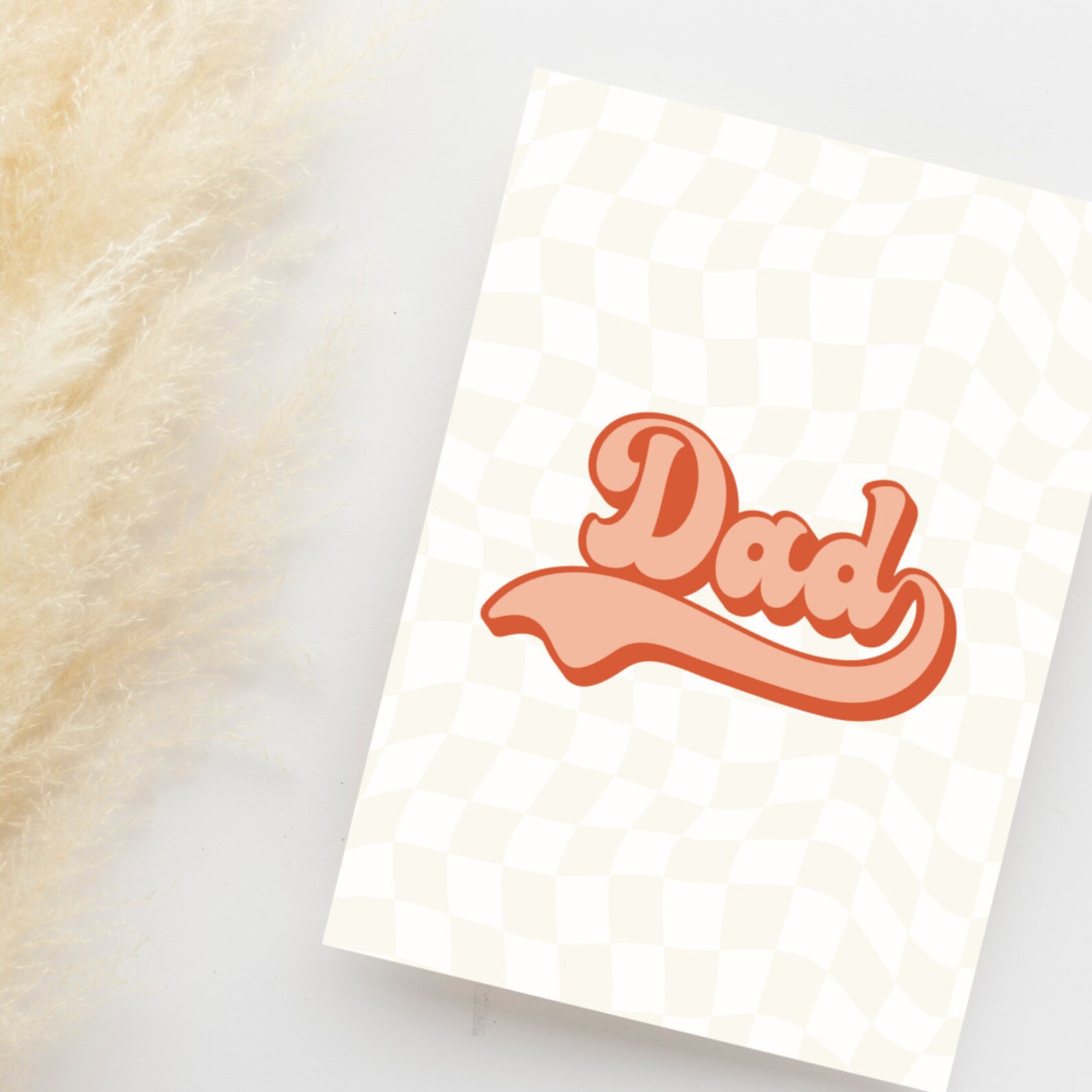 Fathers Day Card Dad Birthday Greeting Card Retro 70s Birthday Card ...