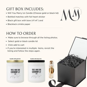 Officiant Proposal Gift Box Wedding Officiant Gift Funny Candle Will ...