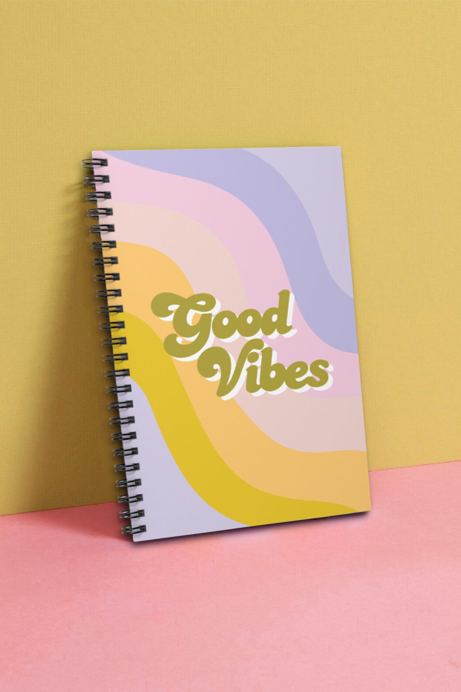 Personalized Retro Wavy Notebook Quirky Humor Vintage Diary Customized ...