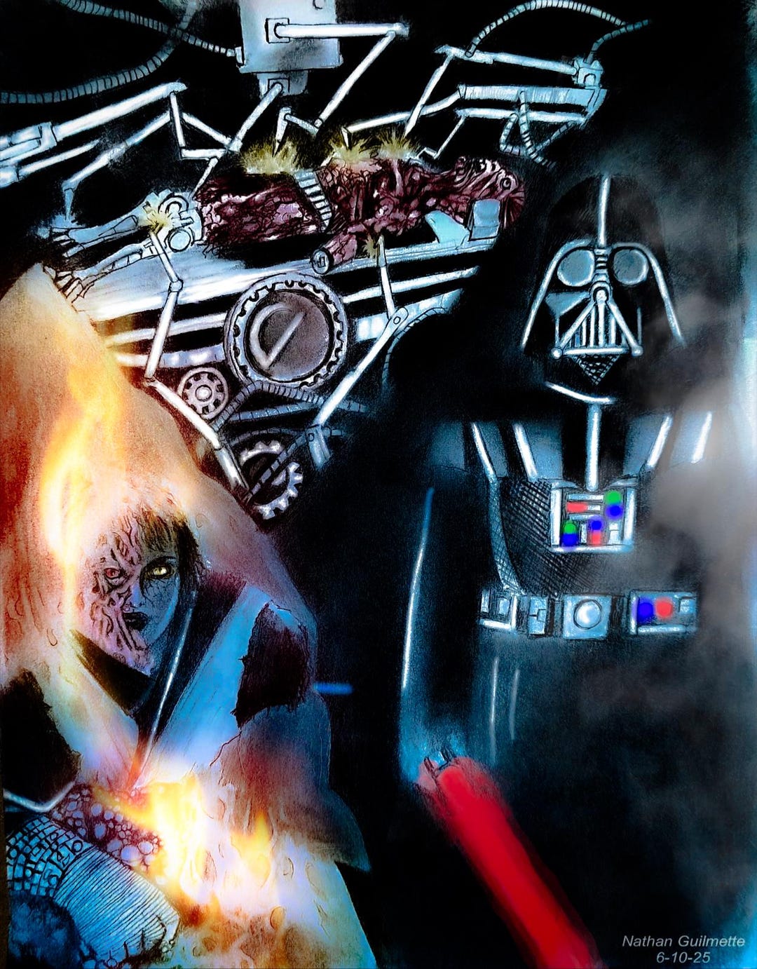 Darth Vader Art Print: Anakin Skywalker Super Villain - Etsy