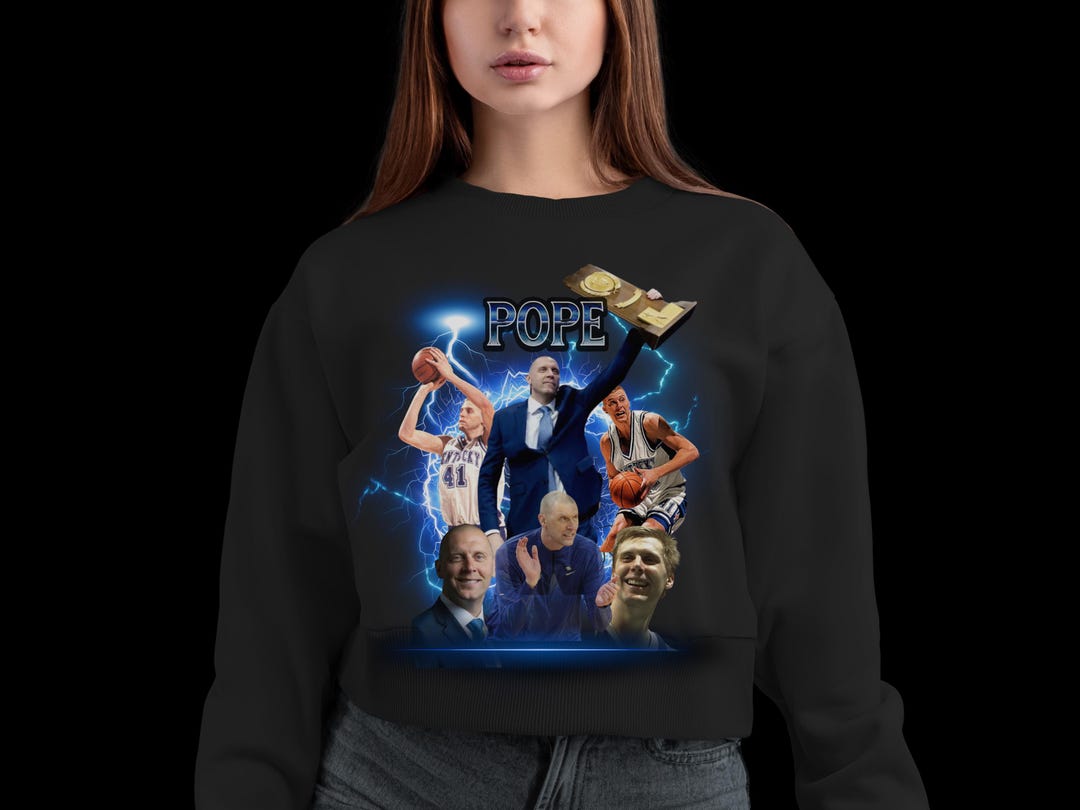 College Basketball Coach Mark Pope Retro Vintage Graphic Sweatshirt ...