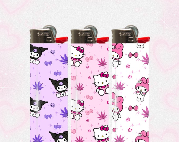 Hello Kitty My Melody Kuromi Y2K Baddie Lighter Wrap Aesthetic ...