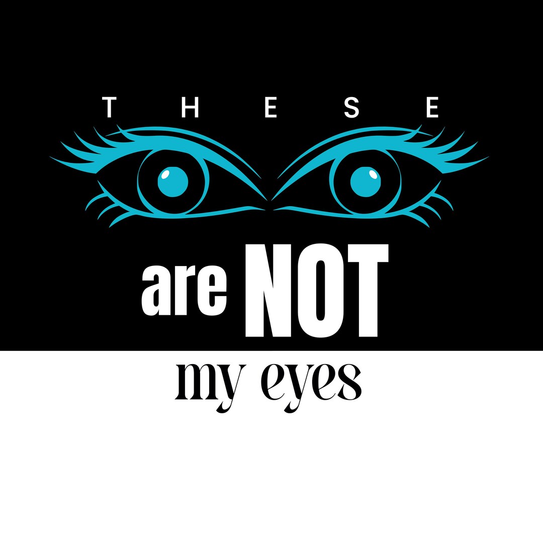 These Are Not My Eyes, Stop Staring PNG, Funny Women's Shirt Png, Boobs ...