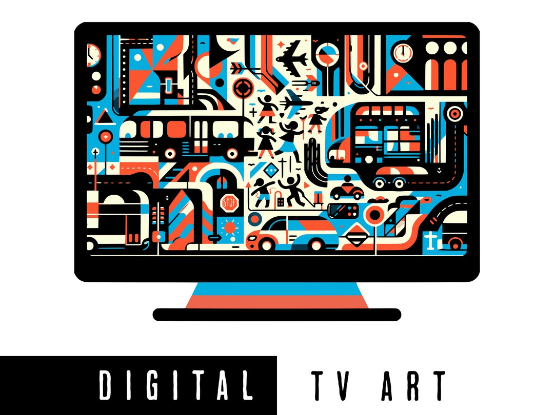 3840x2160 Art Deco Deekay Kwon Inspired Frame TV Art, Fire Cube TV Art ...