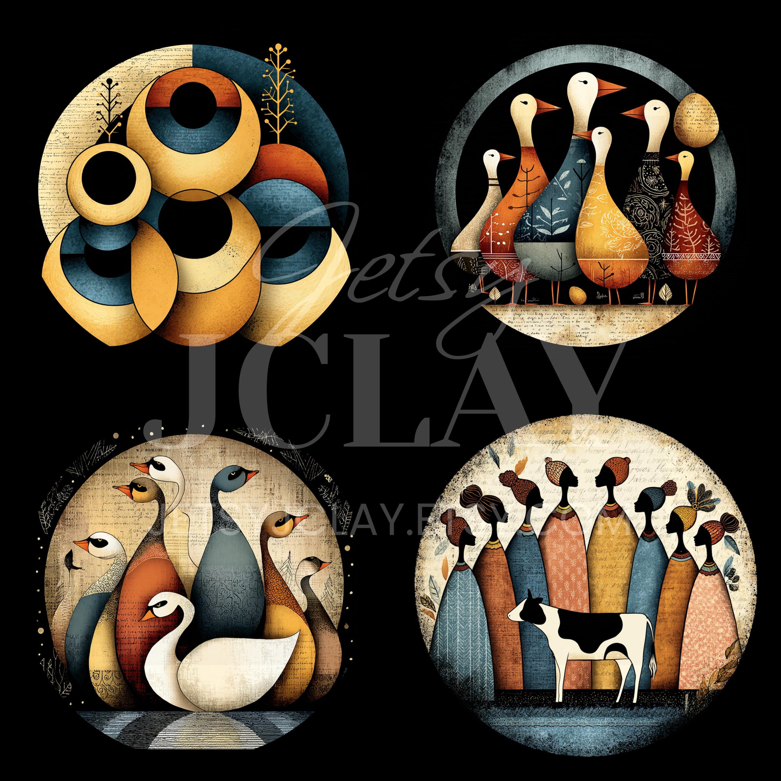 12 Days of Christmas Clipart Bundle: Festive PNG & JPG Digital Art ...