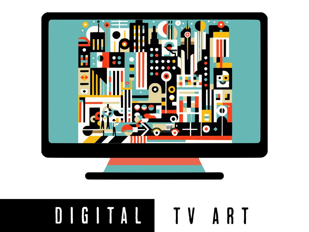 3840x2160 Art Deco Deekay Kwon Inspired Frame TV Art, Fire Cube TV Art ...