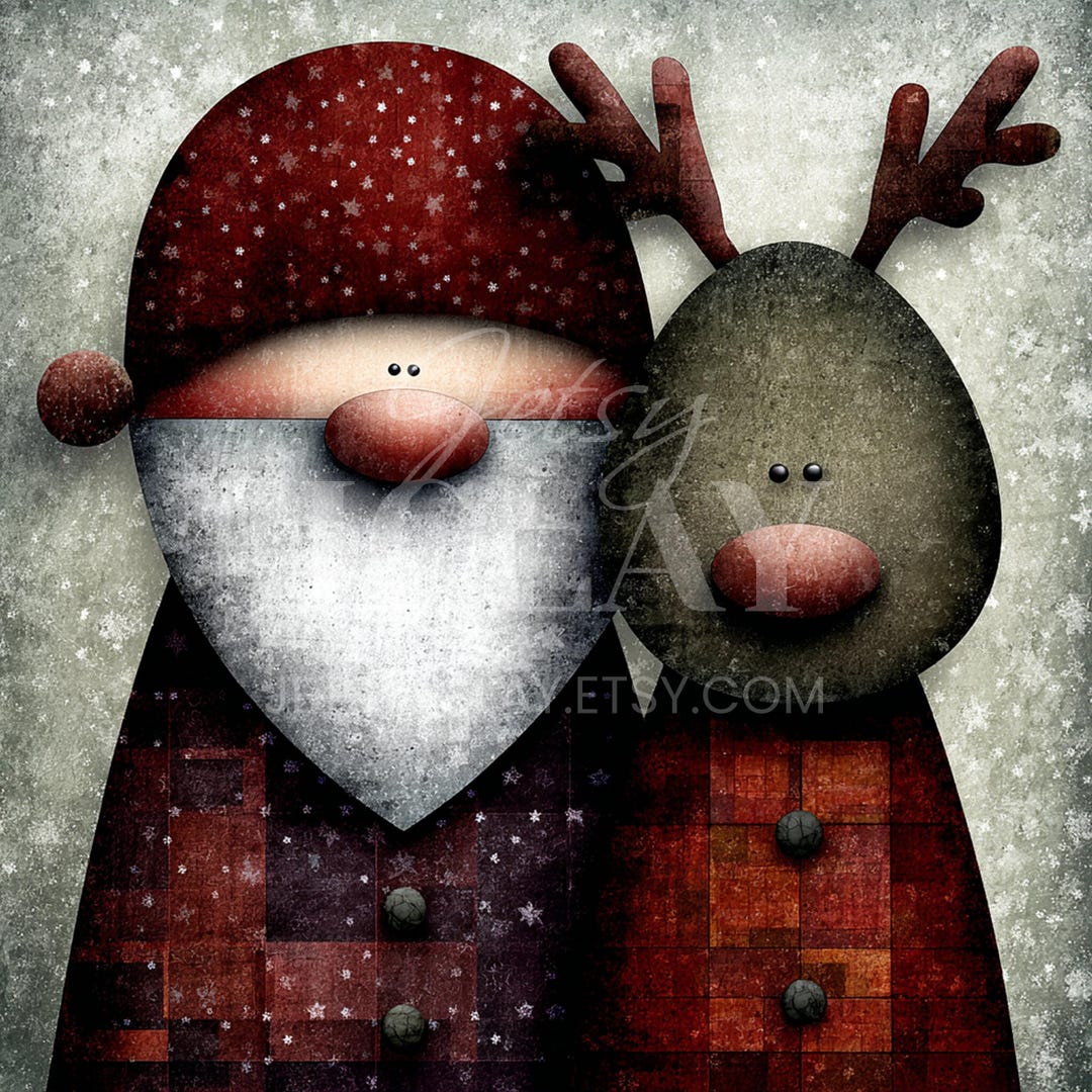 Whimsical Santa Rudolph Animated GIF Bundle, Christmas Email Signature ...