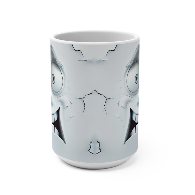 Funny Face 3D Mug Ceramic 3d Funny Face Mug Wrap Sublimation Design ...
