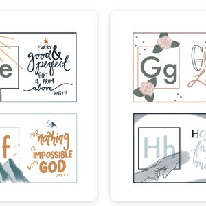 Bible Verse Card ABC Memory Verse Cards Printable Scripture Verse Card ...