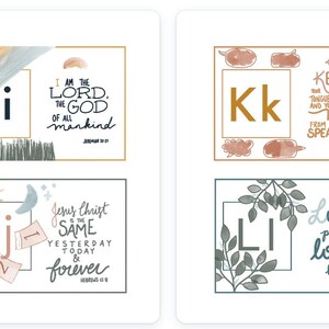 Bible Verse Card ABC Memory Verse Cards Printable Scripture Verse Card ...