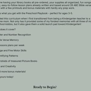 The Preschool Playbook - Etsy