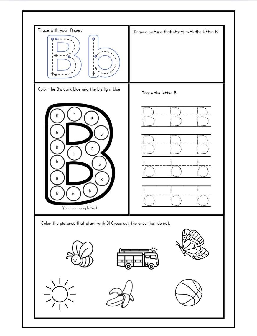 Alphabet Tracing Worksheets Kindergarten Pre-k Preschool ABC Tracing ...