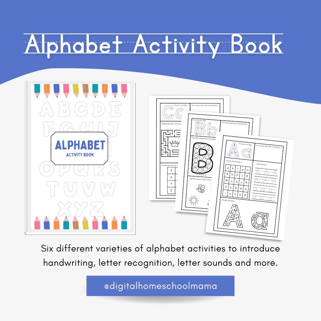 Alphabet Tracing Worksheets Kindergarten Pre-k Preschool ABC Tracing ...