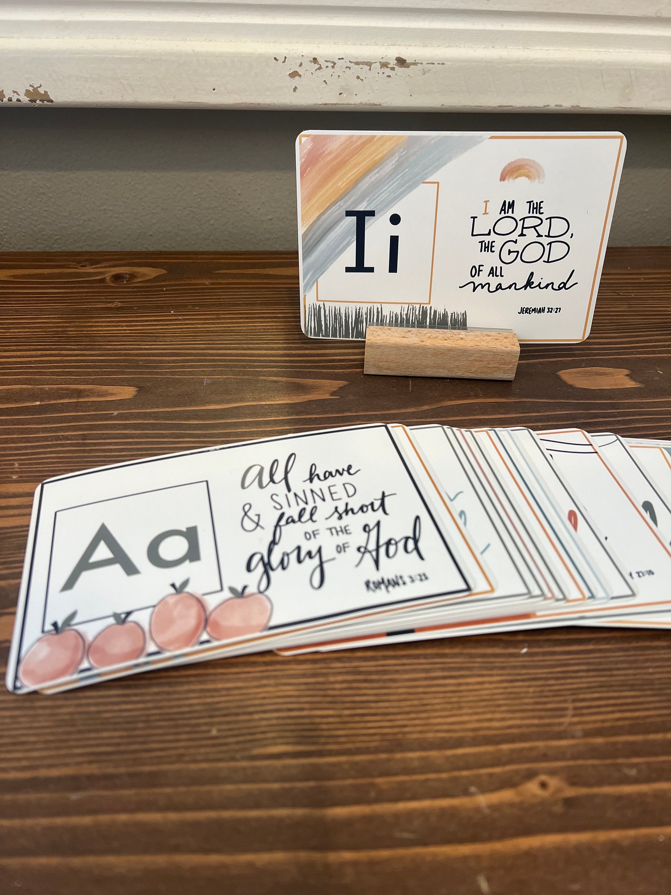 ABC Bible Verse Flashcards - Etsy